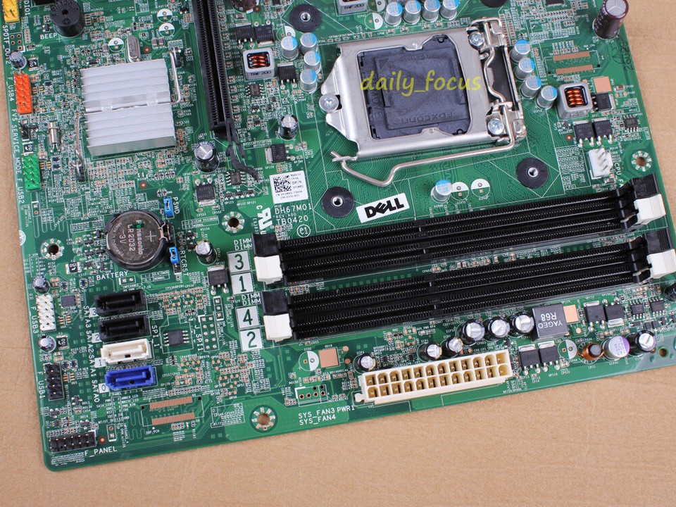 DELL Studio XPS 8300 Foxconn DH67M01 Motherboard LGA 1155 DDR3 Intel ...