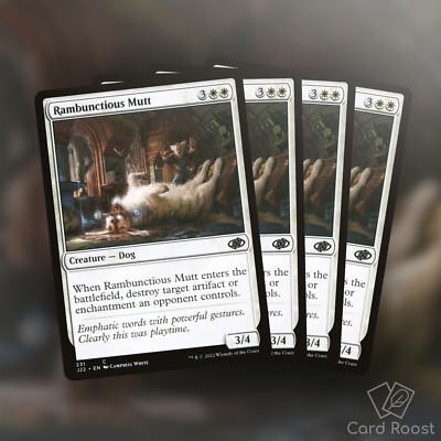 MTG x4 Rambunctious Mutt 231 Jumpstart 2022 J22 Playset | eBay