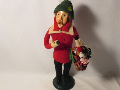 Byers Choice 1985 Handsome Man with Goose in Basket | eBay