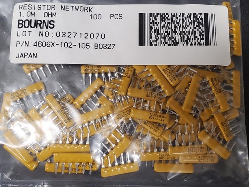 80X 3 x 1 Mohm Resistor Network 2% tol 4606X-102-105 6 pin SIP Bourns Resistors | eBay