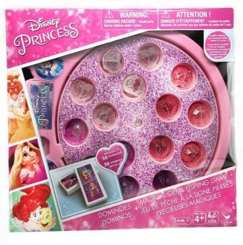 Disney Princess Magical Gems Fishing Game + 28 Dominos 2-4 Player New ...