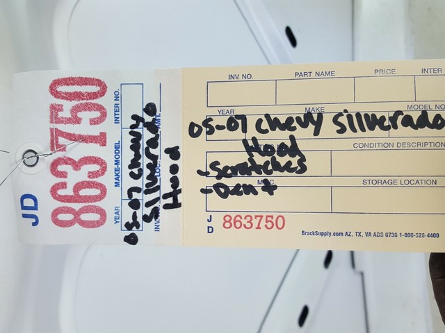 Hood Primered Panel Steel Silverado Chevy Chevrolet HD GM 1230369 C ...