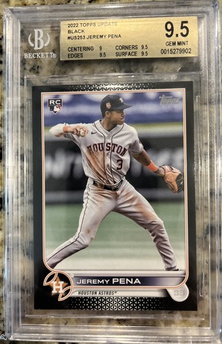 2022 Topps Update Jeremy Pena RC US253 Black /71 BGS 9.5 | eBay