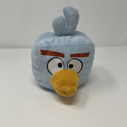 Angry Birds 5” SPACE ICE CUBE Square Blue Plush Rovio Commonwealth No ...