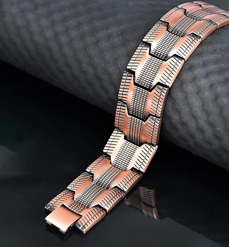 Pure Copper Bracelet 3500 Gauss Magnetic Therapy Strong Healing with ...