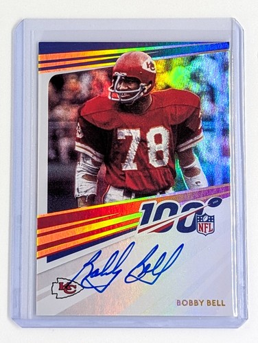 2020 Panini NFL 100 Signatures #N100-BB Bobby Bell Auto Kansas City ...