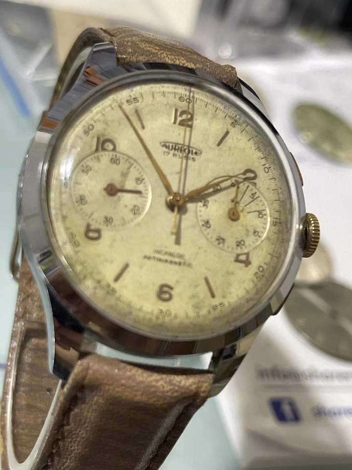 Aureole Venus 175 Vintage Chronograph Carica Manuale FUNZIONANTE ...