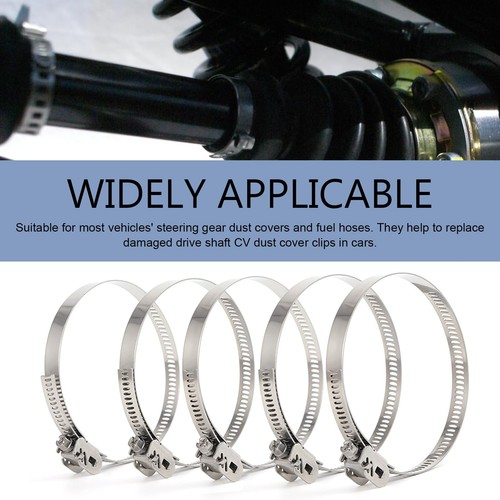 5 Set CV Boot Clamps, Auto CV Joint Boot Clamps Kit Stainless Steel ...