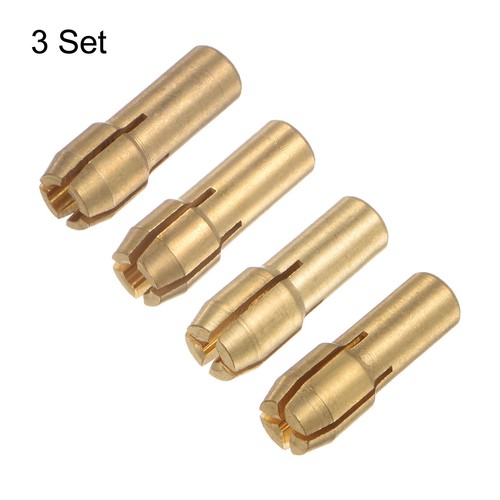 12pcs 1-3.2mm Brass Drill Chucks Collet Bit Sets for Rotary Tools, 4 ...