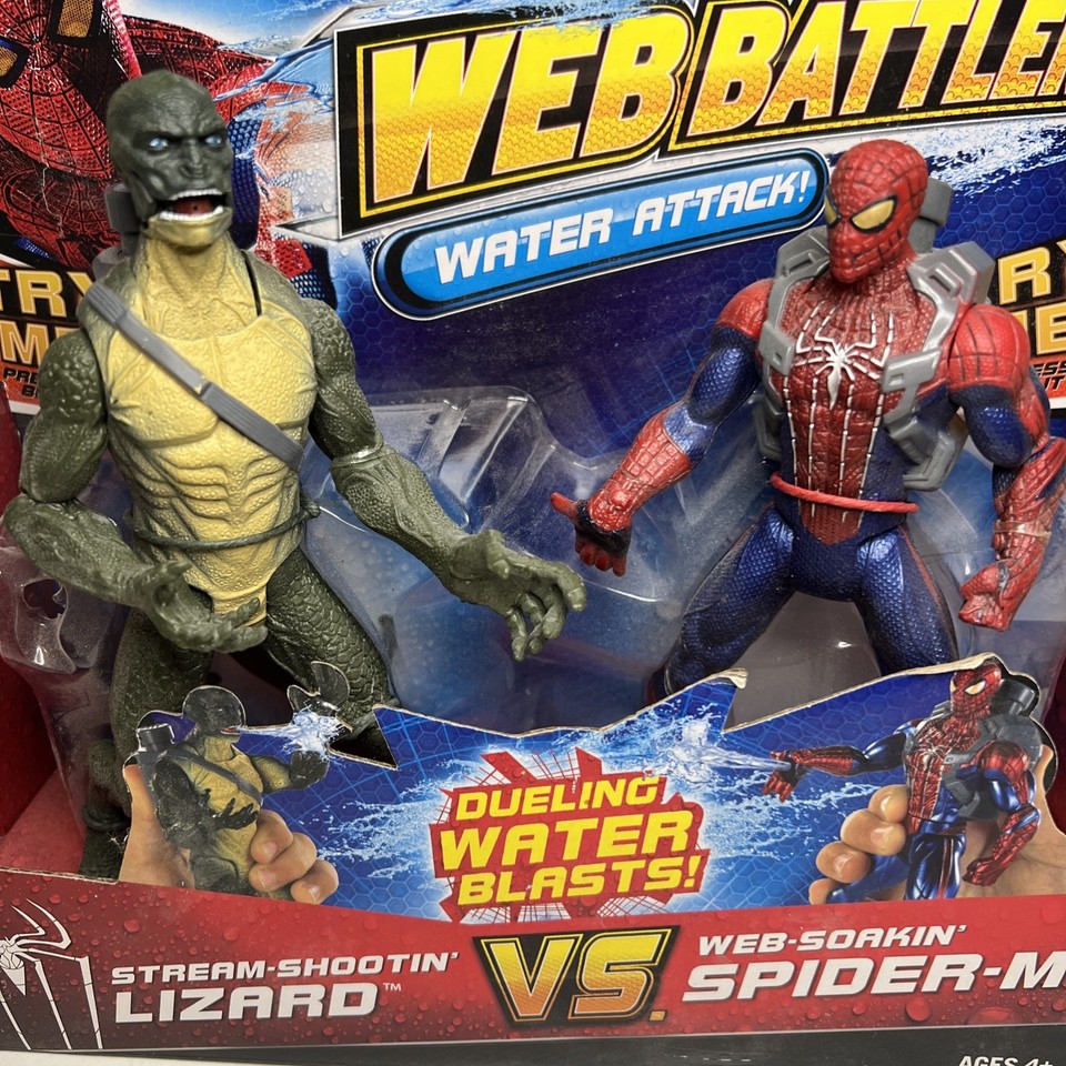 2012 The Amazing Spider-Man Web Battlers Lizard Vs Spiderman Hasbro | eBay