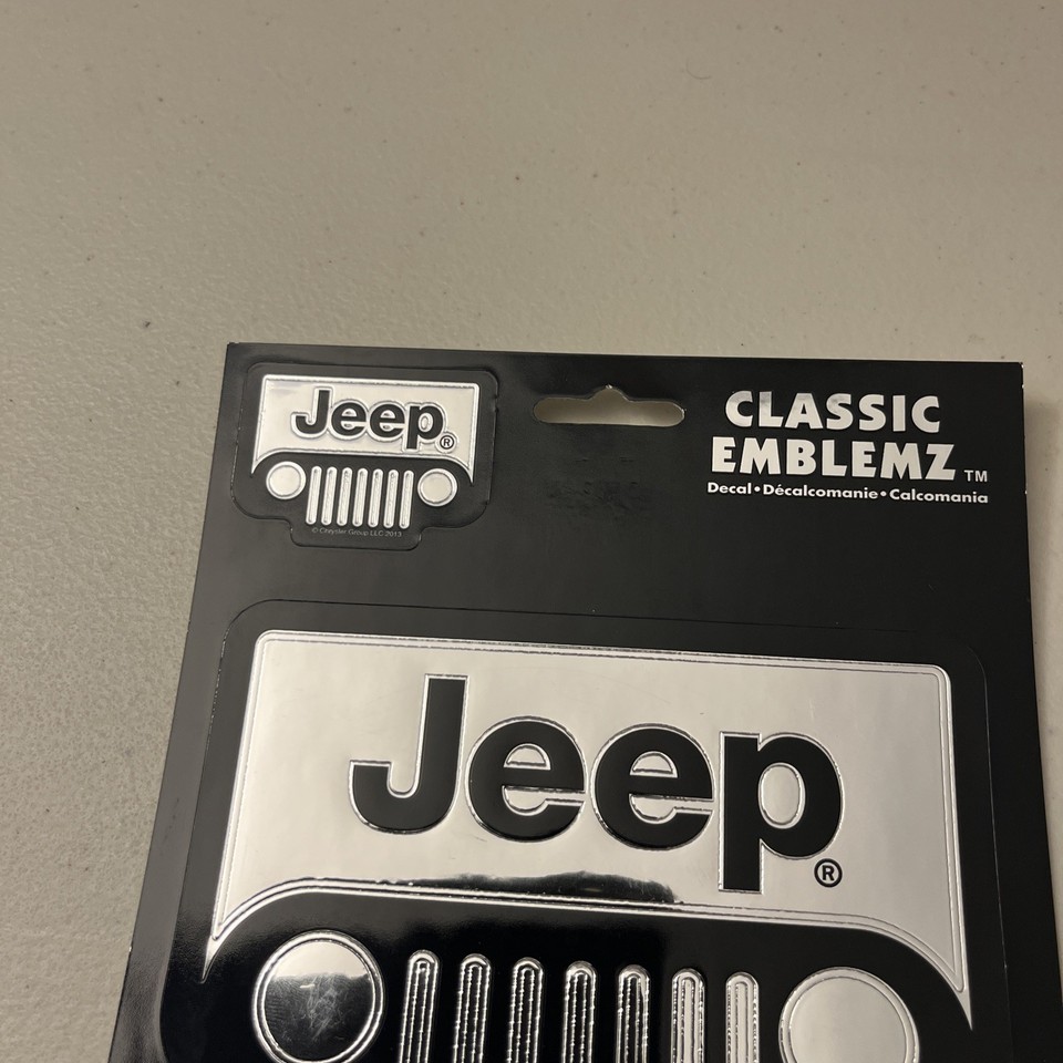 JEEP Text Logo Car Truck Classic Emblemz Decal Sticker Official ...