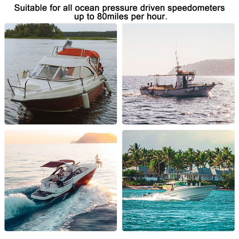 US Marine Boat Speedometer Speed kit Pickup Pitot Tube Speed Pick Up ...