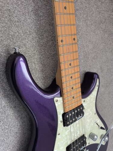 GUVNOR STRATOCASTER/PRS STYLE METALLIC PURPLE ELECTRIC GUITAR | eBay UK