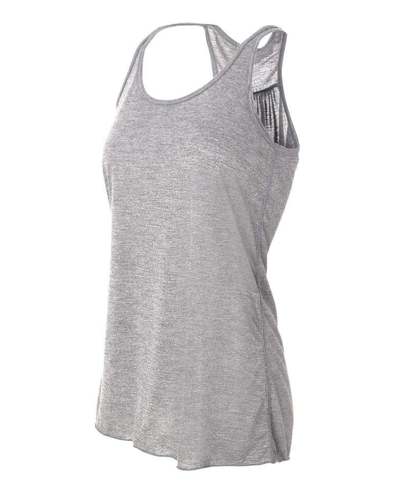 Bella - Ladies Flowy Racerback Tank Top, Size XS-2XL Light Maxine T ...