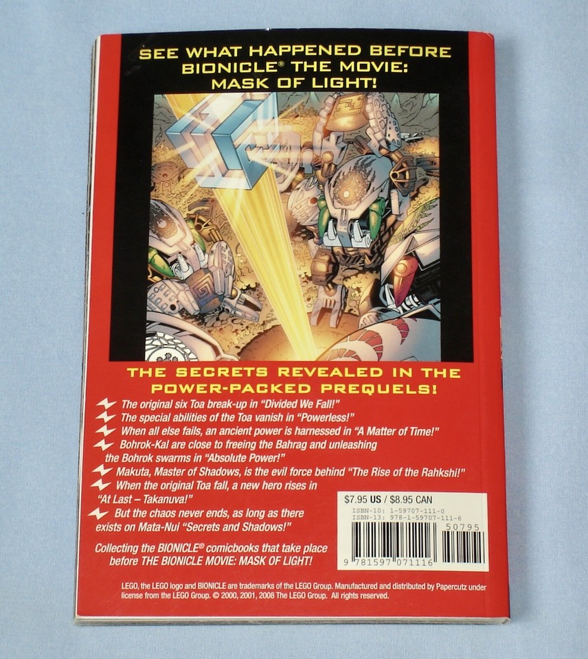 Lego Bionicle #2 CHALLENGE OF THE RAKSHI Color Graphic Novel Farshtey ...