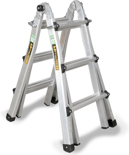 Metaltech E-MTL7000AL Jobsite Series 14-Ft.-Reach Aluminum Telescoping ...