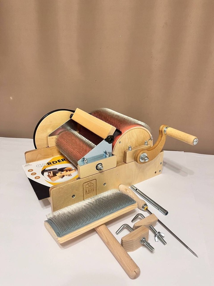 Mini Wool Carder 96 120 TPI | Drum Carding Machine for Fiber ...