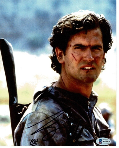 BRUCE CAMPBELL 'EVIL DEAD' SIGNED 8x10 PHOTO #2 AUTHENTIC BAS BECKETT ...