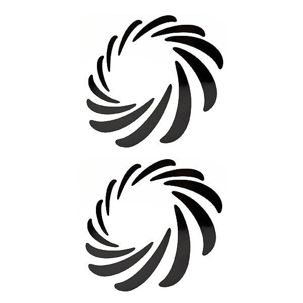 Lowe Boat Graphic Decal 1974052 | 10 LS Black 4 1/2 x 4 1/4 Inch Pair ...