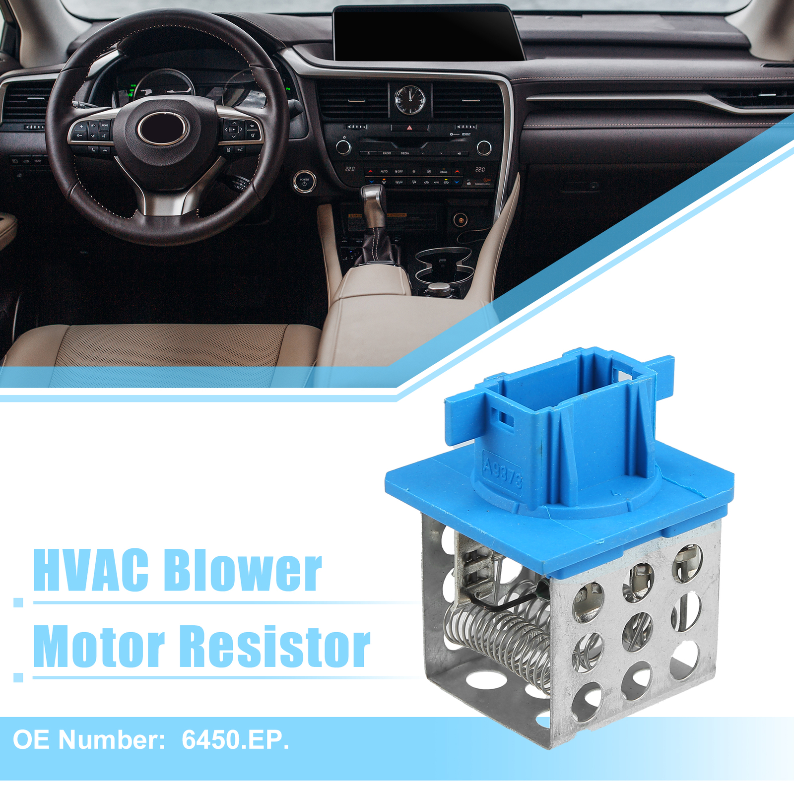 Car Heater Blower Motor Fan Resistor Replace 6450.EP for PEUGEOT 206 HATCH