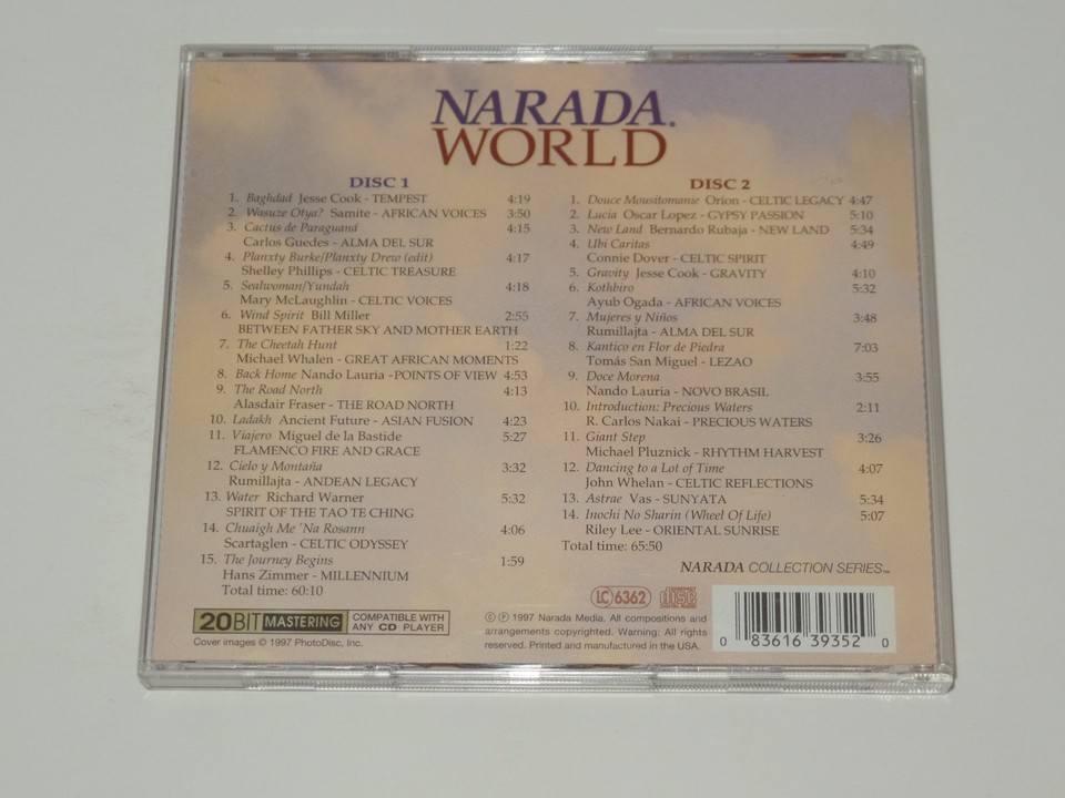 Narada World : A Global Vision - V/A 1997 2CDs Like New Electronic New ...
