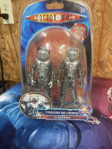 Doctor Who Cyberleader and Cyberman Figure Set Silver Nemesis New | eBay