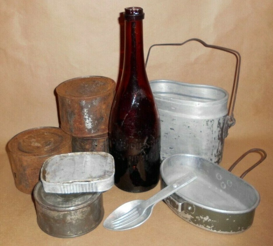 GERMAN WWII WEHRMACHT ALCOHOL RATION - BEER BOTTLE, ORIGINAL FIELD ...