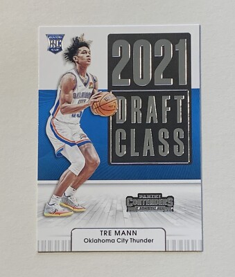 2021-22 Panini Contenders Tre Mann 2021 Draft Class RC #18 OKC Thunder ...