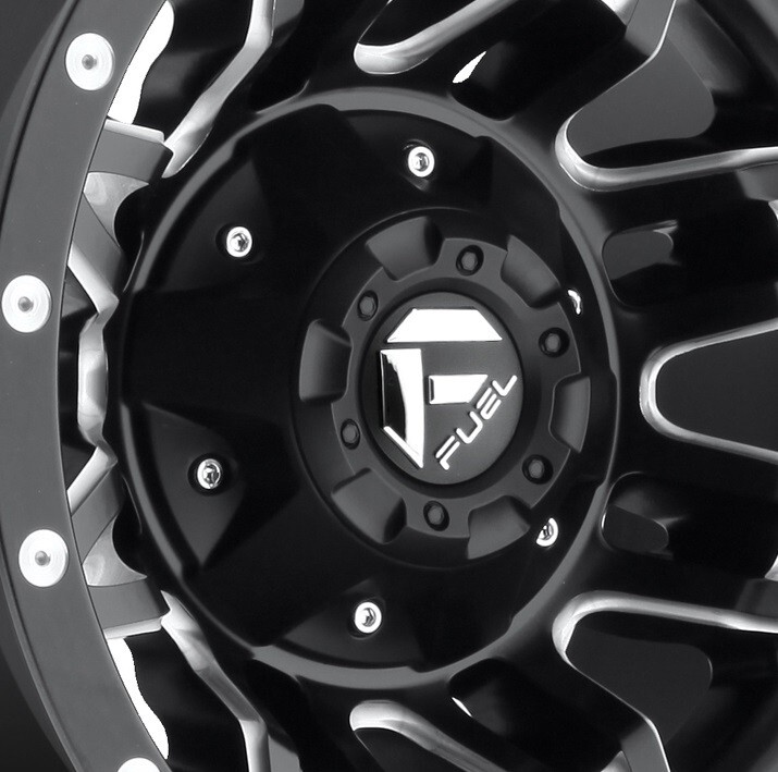 15X10 FUEL OFF ROAD WHEEL BLACK MILLED LETHAL D567 5X4.5 5X114.3 ...