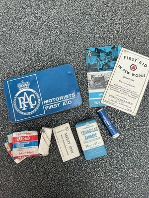 Vintage RAC Motorist’s First Aid Kit - Vintage RAC First Aid Kit - VG ...