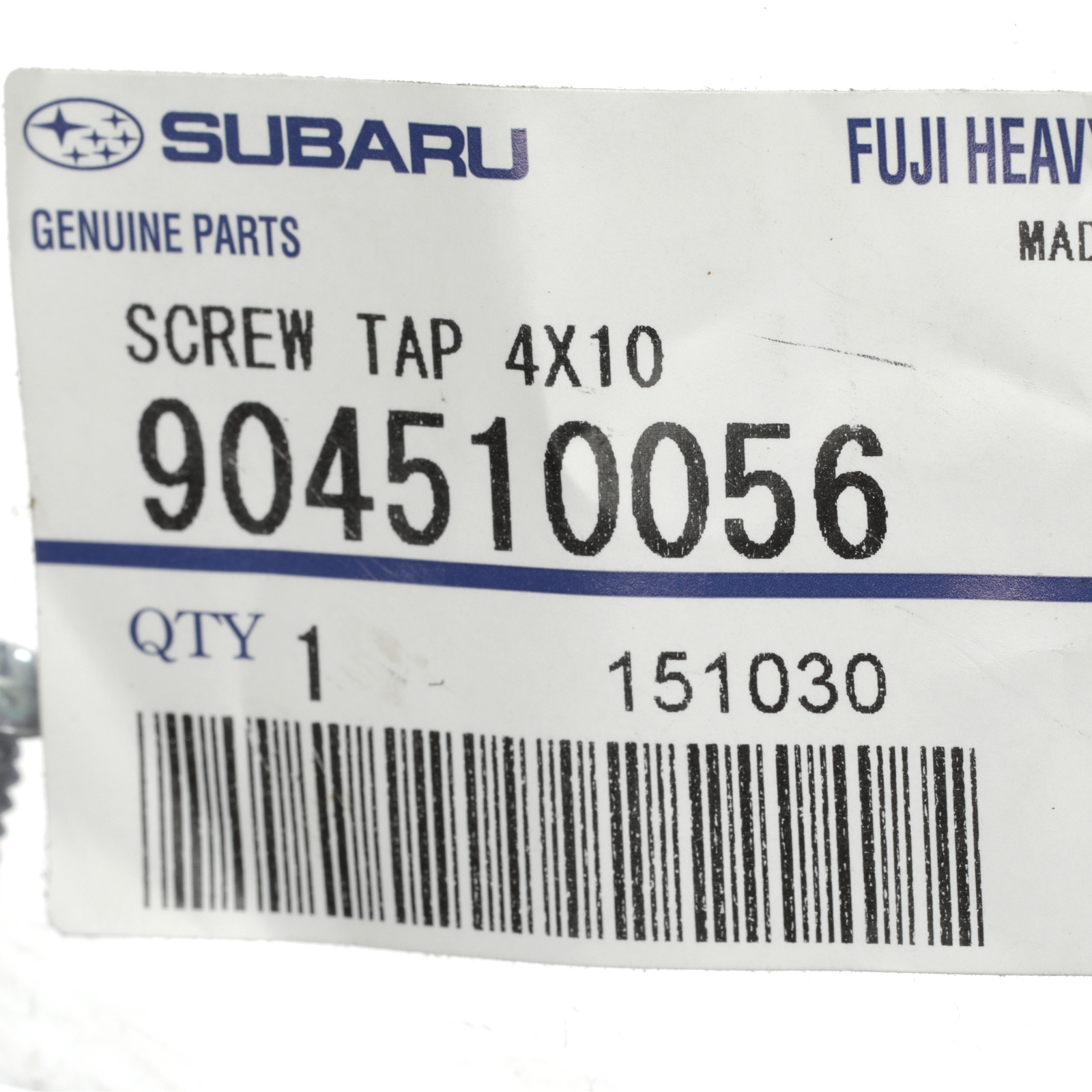 OEM NEW Air Cleaner Intake Mass Sensor Screw 2005-2023 Subaru 904510056 ...