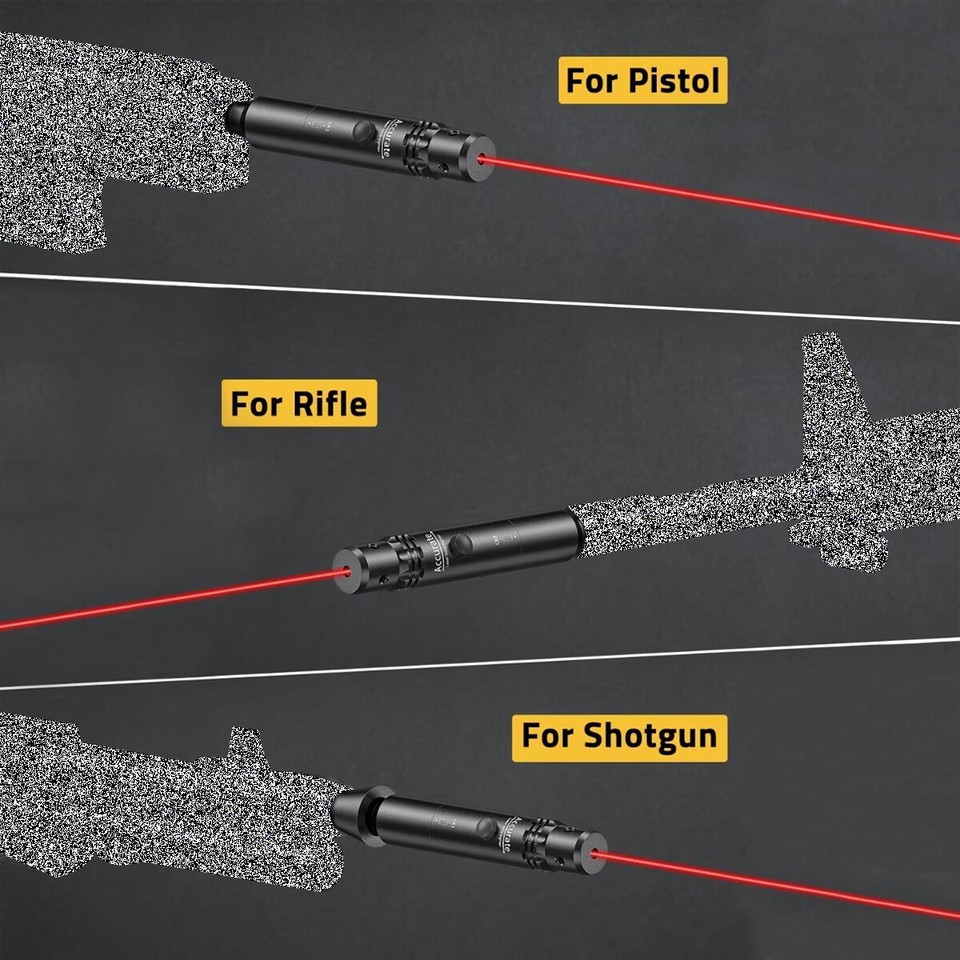 Professional Laser Bore Sight Kit For Multiple Caliber Upgraded Red ...