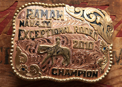 Red Bluff Buckles Ramah Navajo Rodeo Champion Western Trophy Belt ...