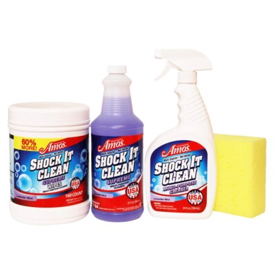 Professor Amos Shock It Clean Concentrate Kit with 160ct. Wipes ...