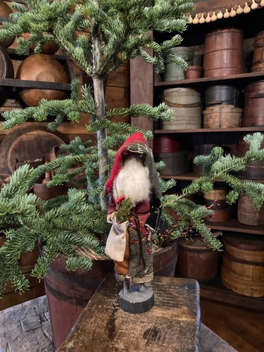 Primitive Little Patchwork Quilt Coat Santa Claus | eBay