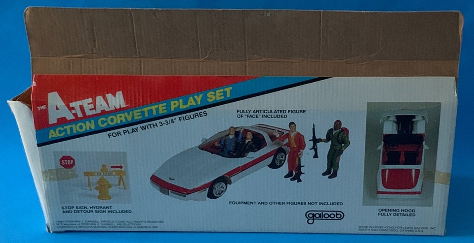A-TEAM GALOOB VINTAGE 1983 CORVETTE PLAY SET | eBay