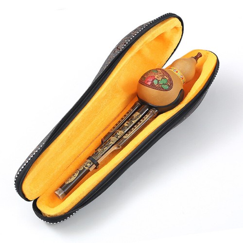 1pc Chinese Handmade Hulusi Bamboo Cucurbit Flute Ethnic Musical Key of ...