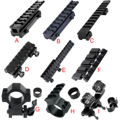Tactical Scope Mount Dovetail Extend Picatinny Rail Adapter 11mm / 20mm ...