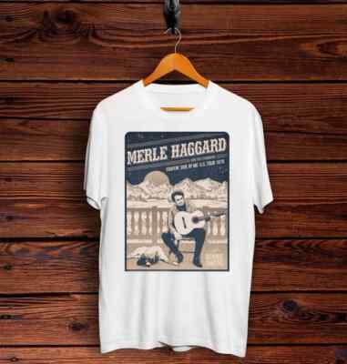 Merle Haggard 1970 Concert T Shirt 1987 Size S-5XL | eBay