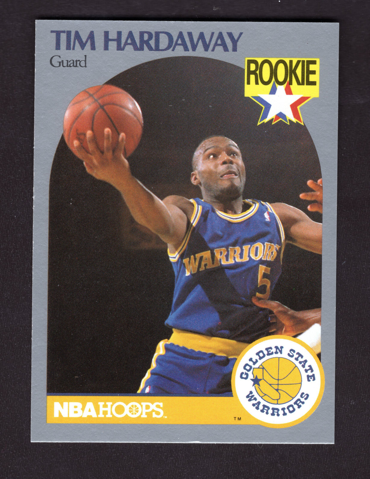 **ERROR CARD** 1990 NBA Hoops Tim Hardaway Rookie Card. MINT. Card #113 ...