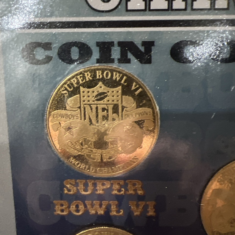 DANBURY MINT NFL Dallas Cowboys Super Bowls Flip Coin Set Of 5 Limited ...