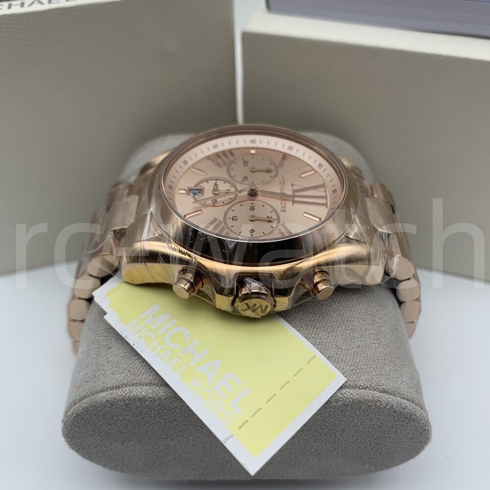 Michael Kors MK5503 Bradshaw Rose Gold Chronograph Stainless Steel ...