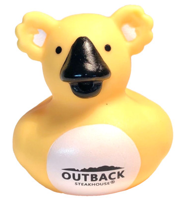 FREE SHIP - OUTBACK LIMITED EDITION 2” YELLOW KOALA RUBBER CRUISE DUCK ...