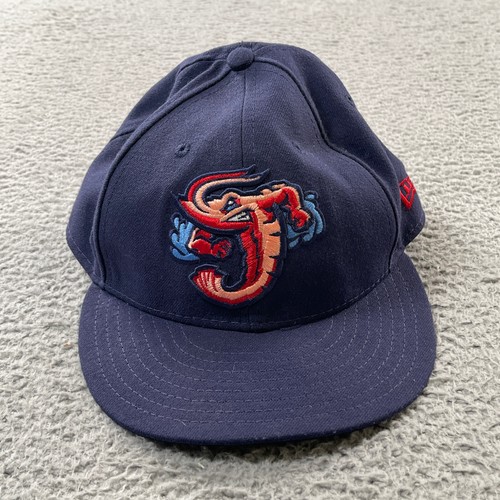 Jacksonville Jumbo Shrimp Hat Cap New Era 59Fifty 7 1/2 MiLB Big Logo ...