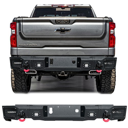 Vijay For 2019-2023 Chevy Silverado 1500 Rear Bumper with LED Lights ...