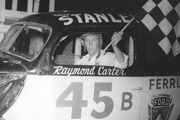 Raymond Carter & His Modified Stock Car 1955 Nascar Motor Racing Old ...