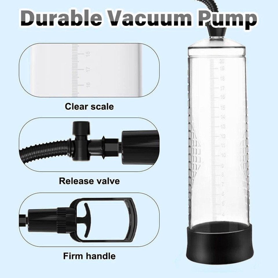 Vacuum Penis Pump for Male ED Enhancement Erectile Enlargement Penis ...