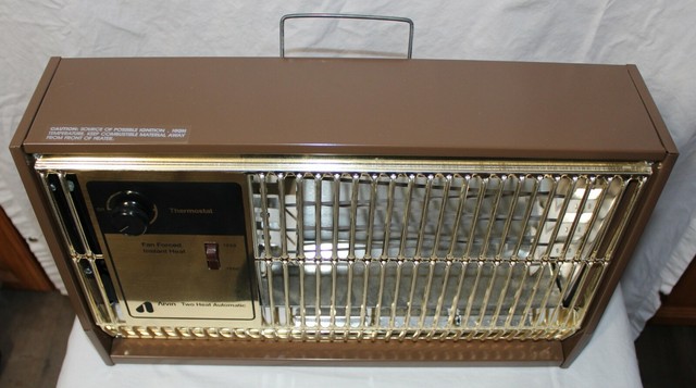 Vintage Arvin Two Heat Automatic Fan Forced Space Heater 1250w & 1500w ...