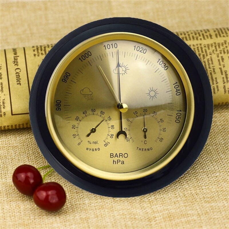 Hygrometer Weather Forecast Wall Mounted Barometer Clock Meter Decor | eBay