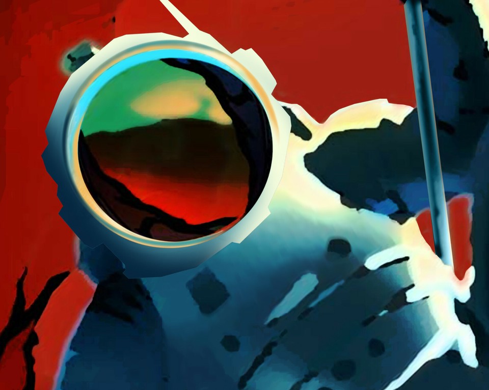 “Mars Explorers Wanted” Martian Astronaut Retro Outer Space Travel ...